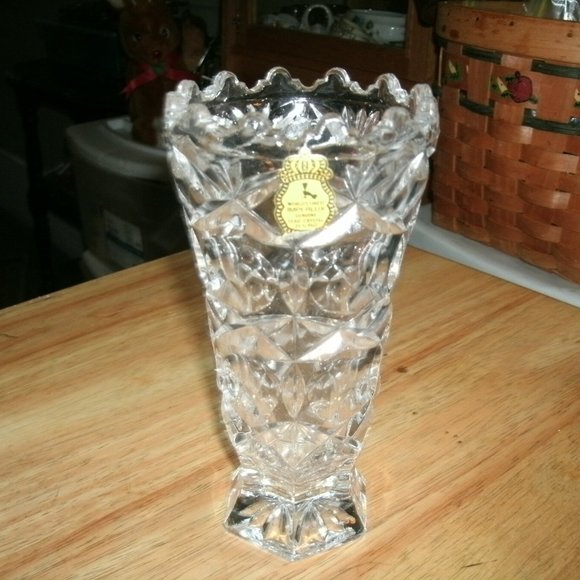 imperlux. | Accents | Vintage Imperlux Lead Crystal Glass Vase | Poshmark